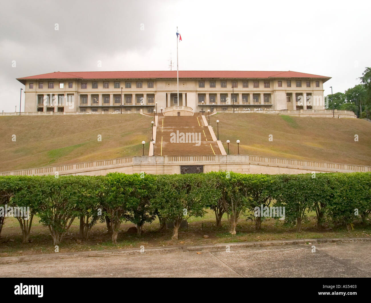 Administration Building Panama Canal Commision Stock Photo - Alamy