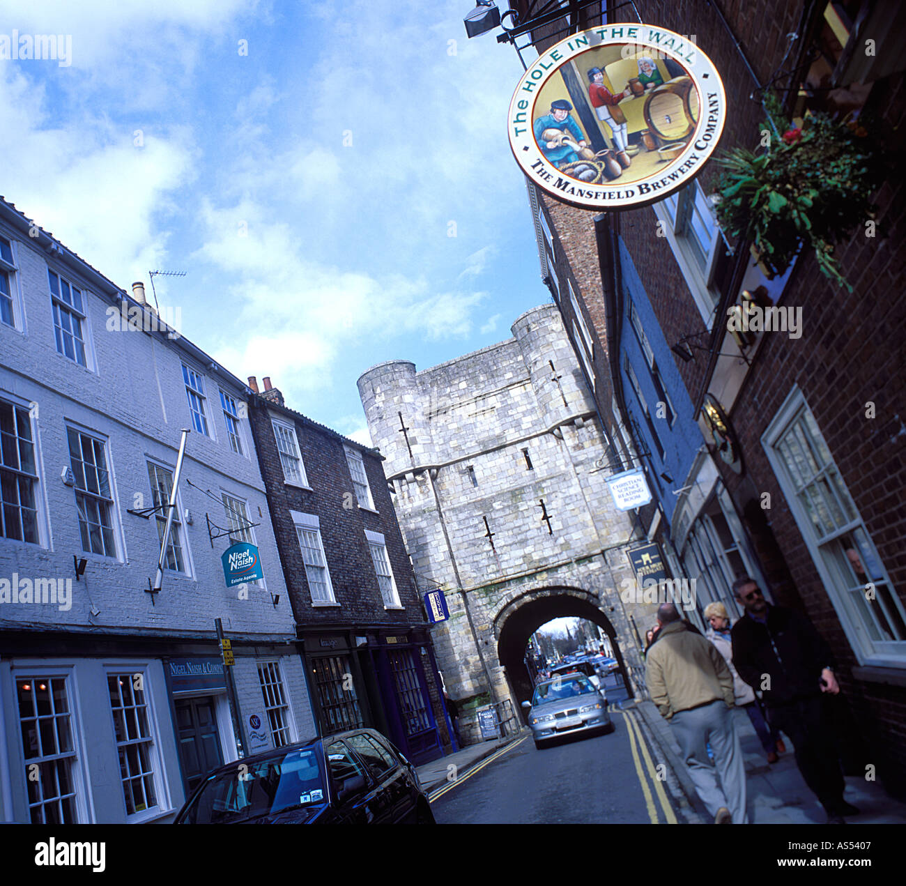 Bootham Bar High Petergate York Yorkshire UK Stock Photo - Alamy