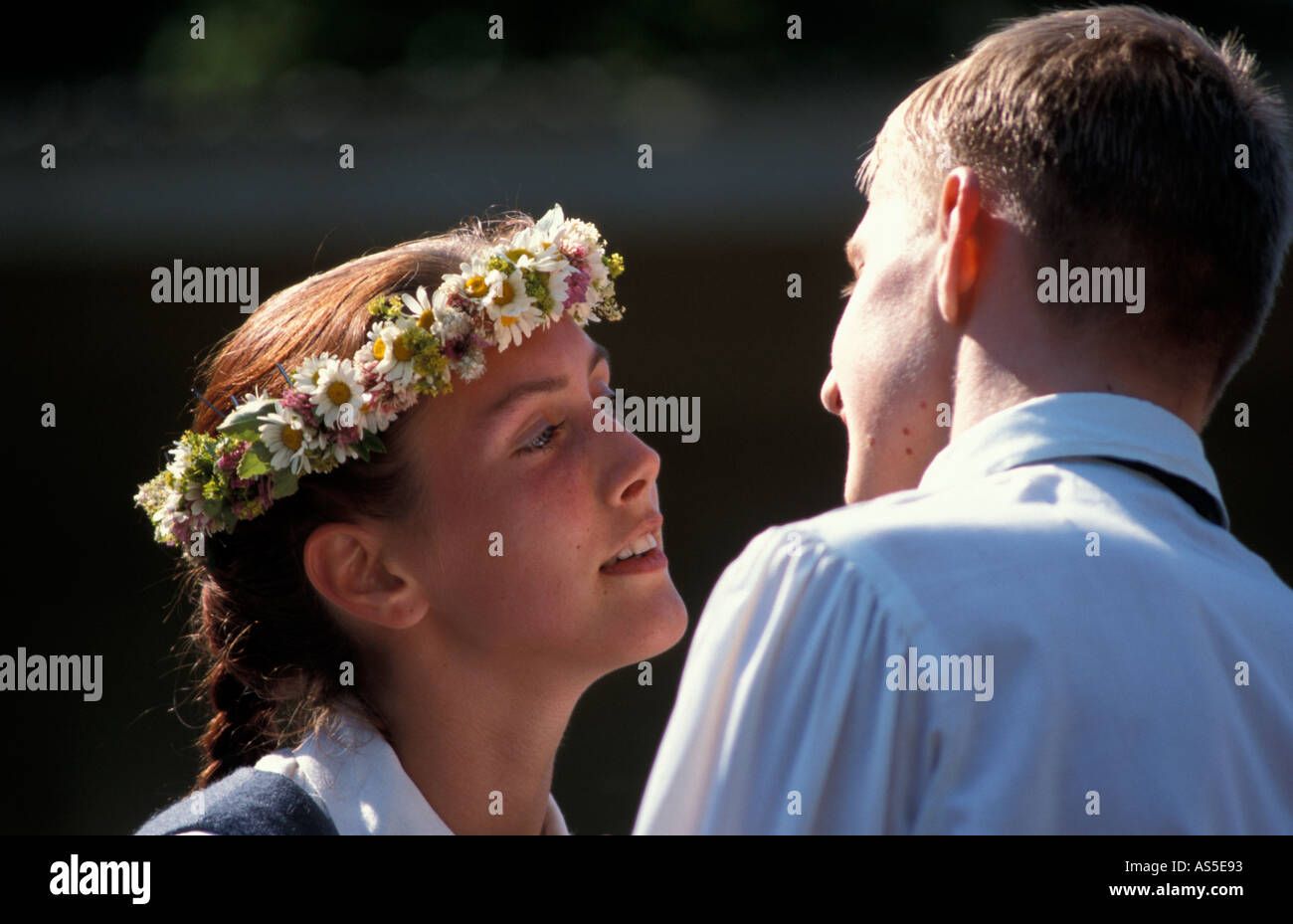 folklore, midsummer night, dancers Stock Photo - Alamy
