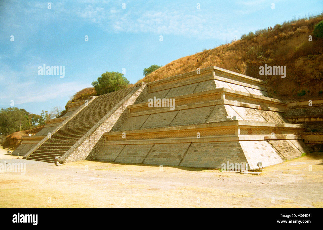 Pyramid Puebla Mexico West Side Of Pyramid Stock Photo - Alamy