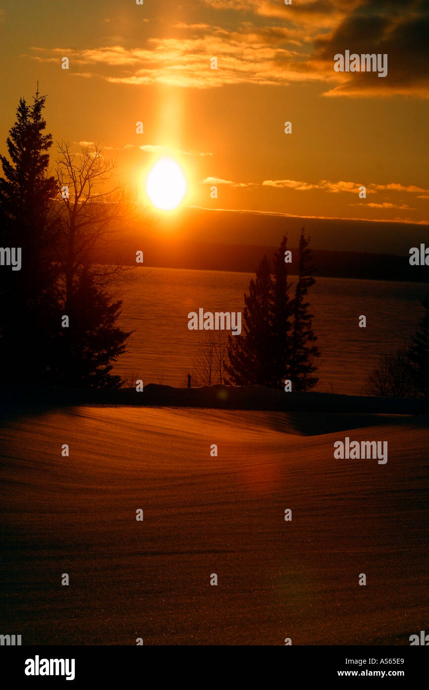 Gorgeous Sunset in scenic Northern Saskatchewan Canada Stock Photo - Alamy