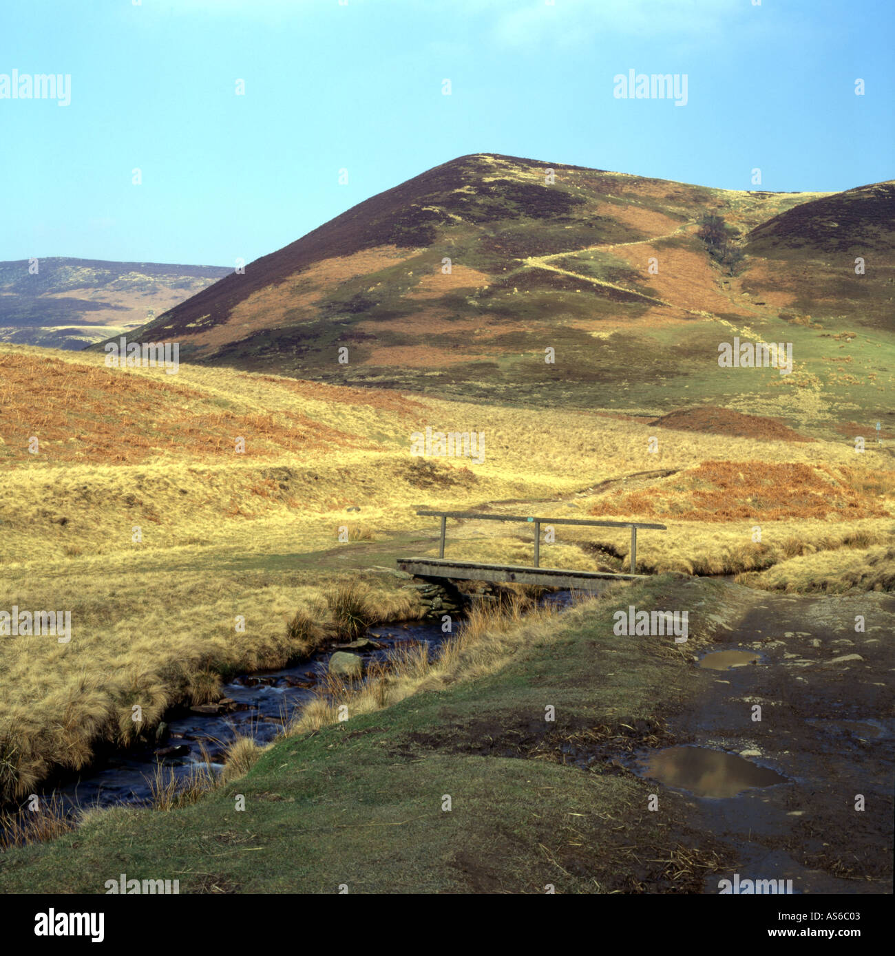 Howden Moor, view towards Littlemoor, Derbyshire Peak District Stock ...
