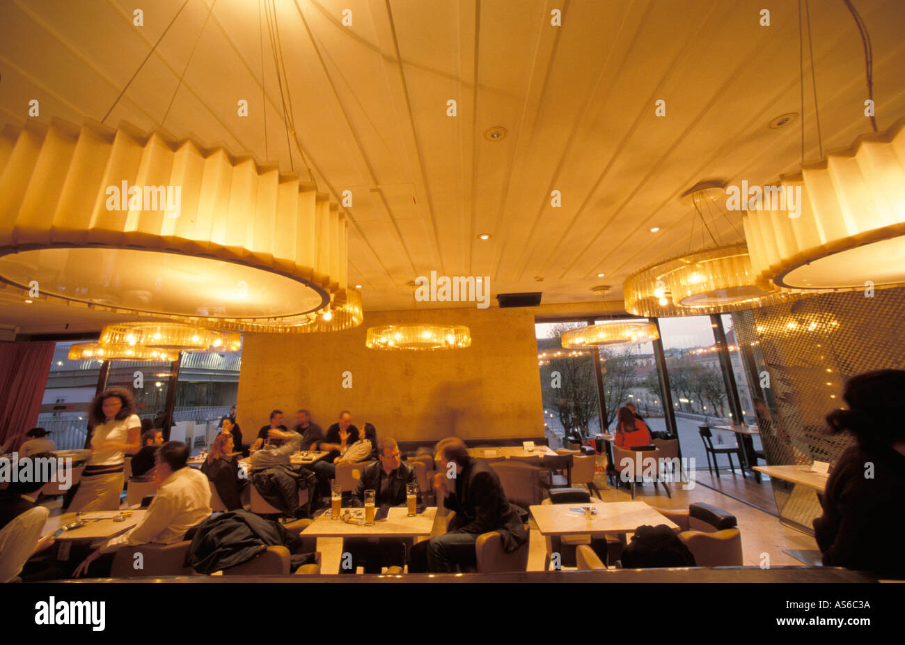 MQ, museums quarter Vienna, cafe Leopold Stock Photo - Alamy