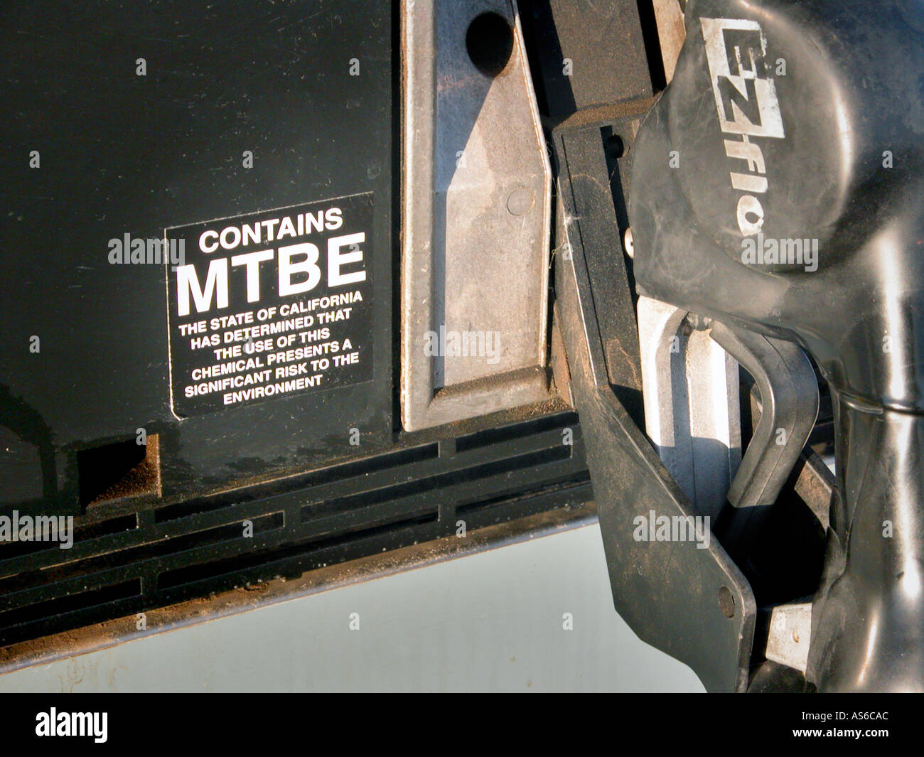 Gas pump with MBTE signage on it in USA Stock Photo - Alamy