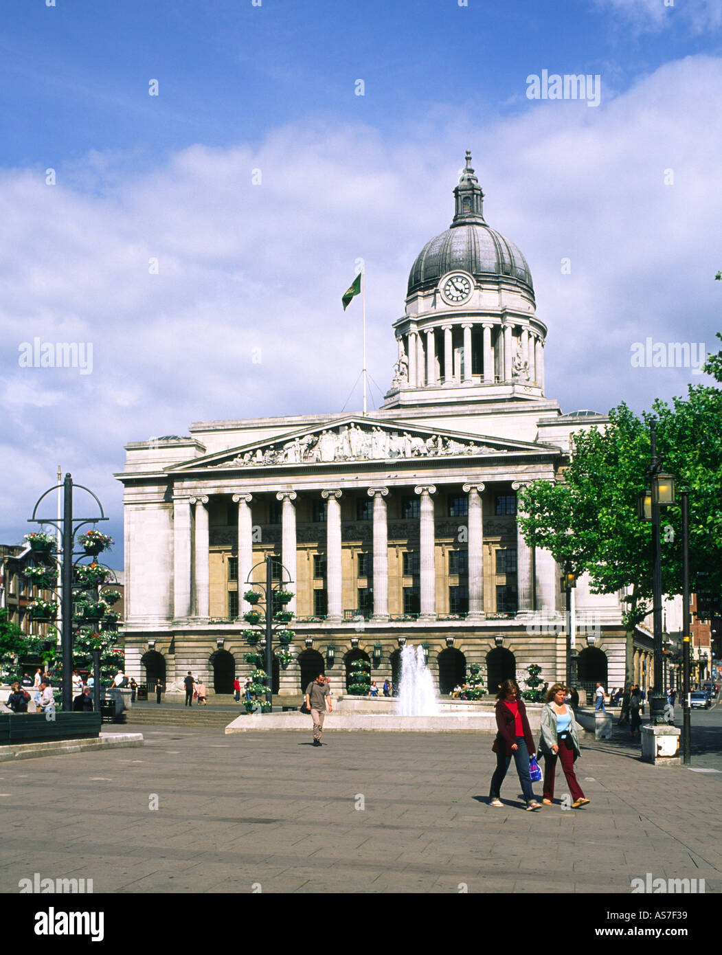 Nottingham Council House in the Old Market Square in Nottingham city ...