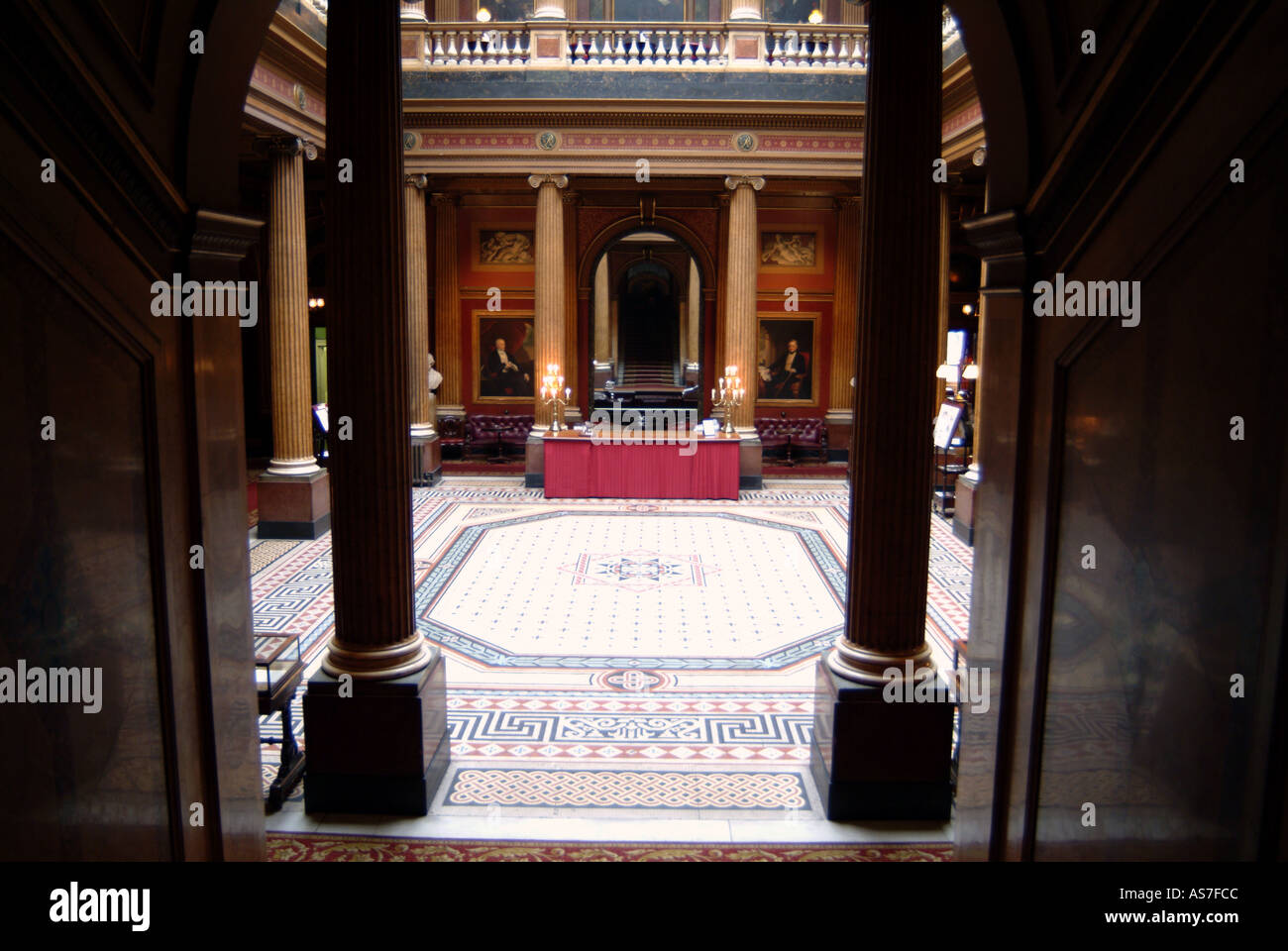 Reform Club interior Pall Mall London England Stock Photo - Alamy