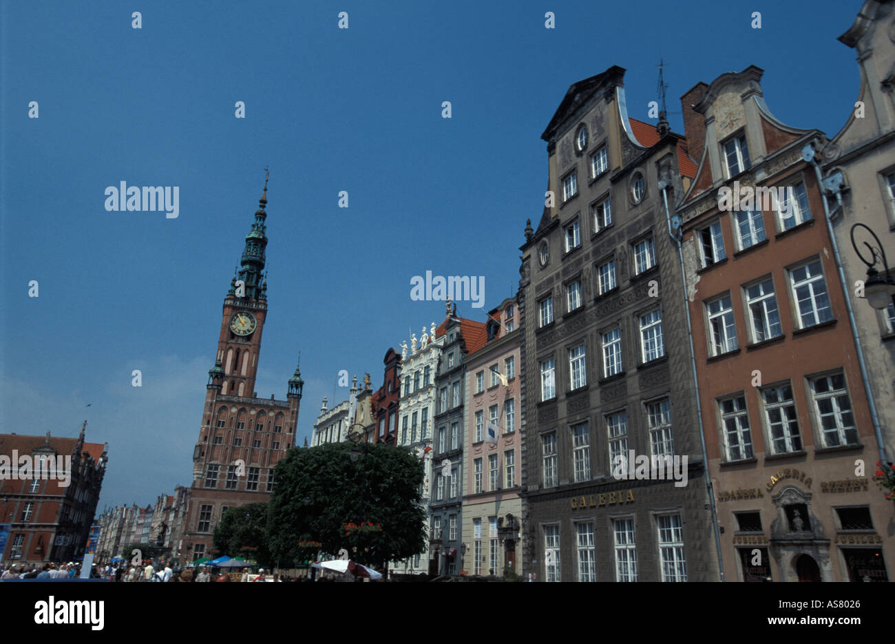 Gdansk, pedestrian area Stock Photo - Alamy
