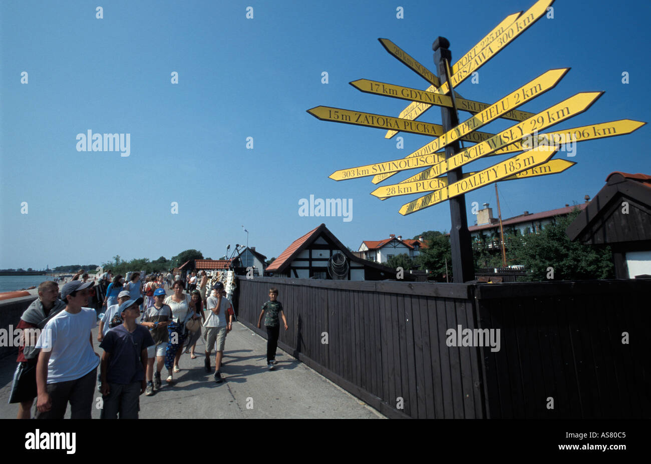 Peninsula Hel, sign Stock Photo - Alamy