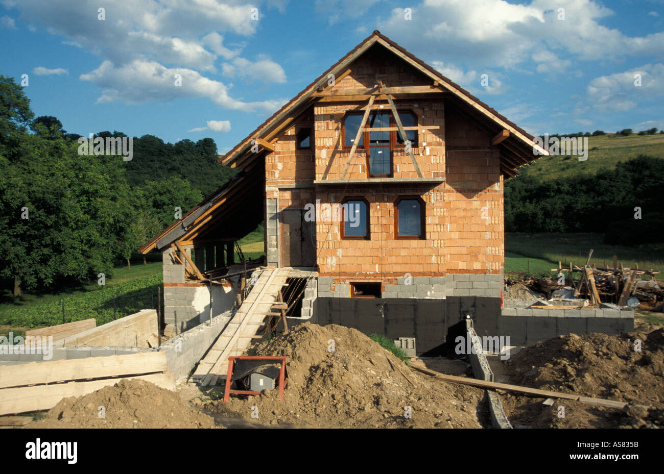 house, construction site Stock Photo - Alamy
