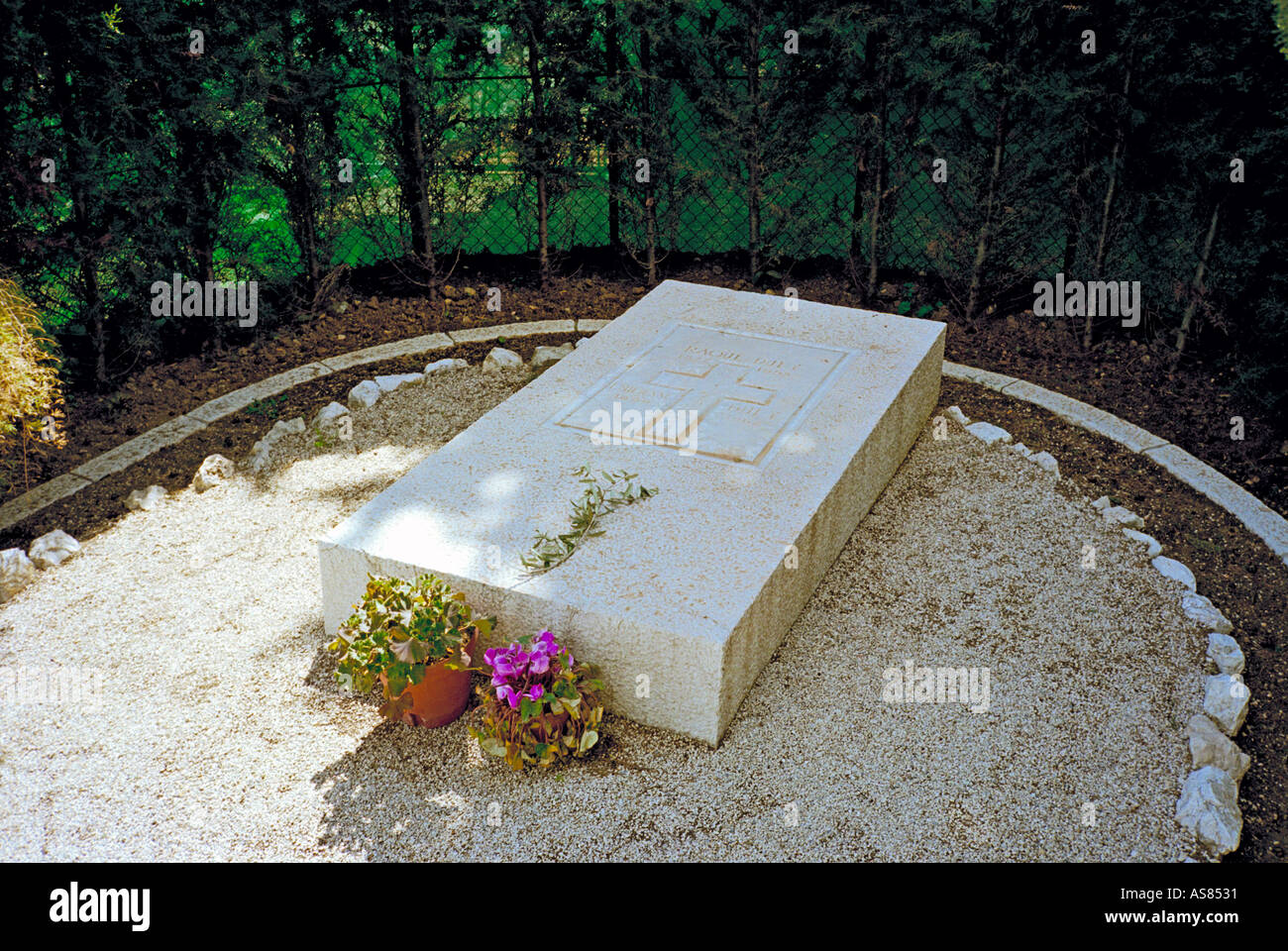 Nice Cote d'Azur France - The grave of the artist Raoul Dufy in the old ...