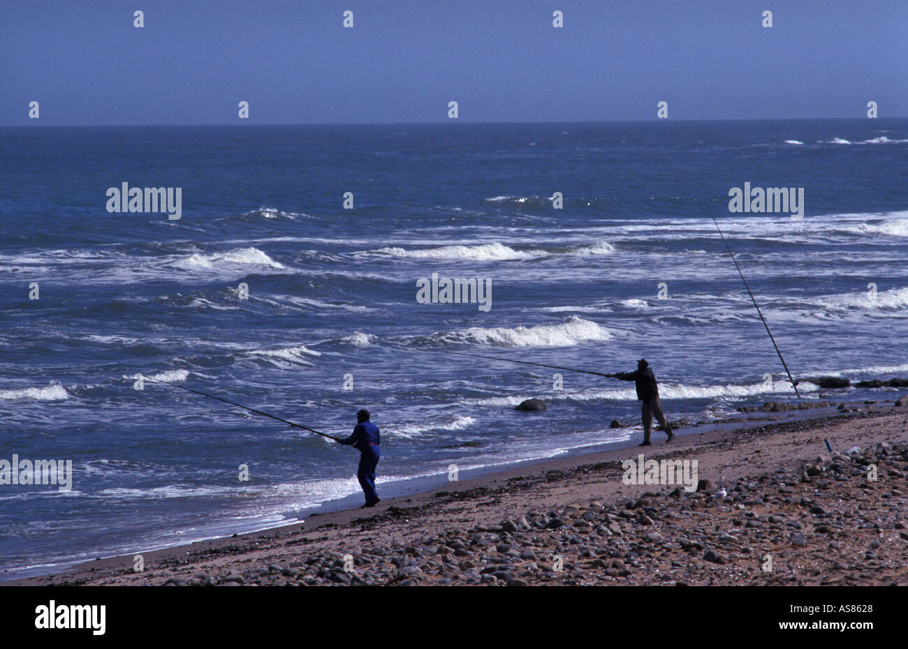 Fishing is an immensely popular sport in Namibia North of Swakopmund on ...
