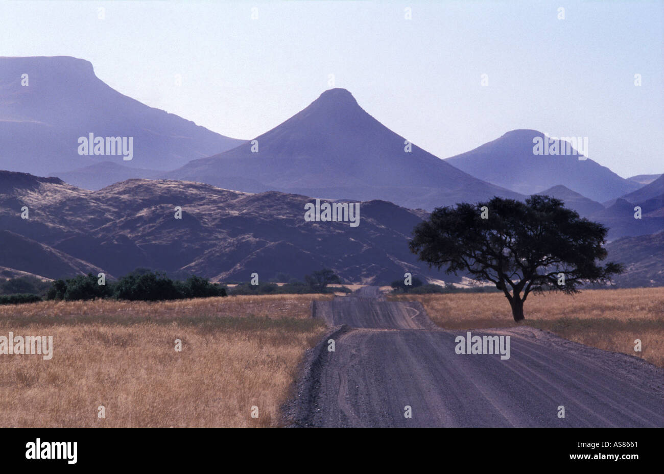 A prehistoric landscape gravel roads Palmwag to Sesfontein Extinct ...