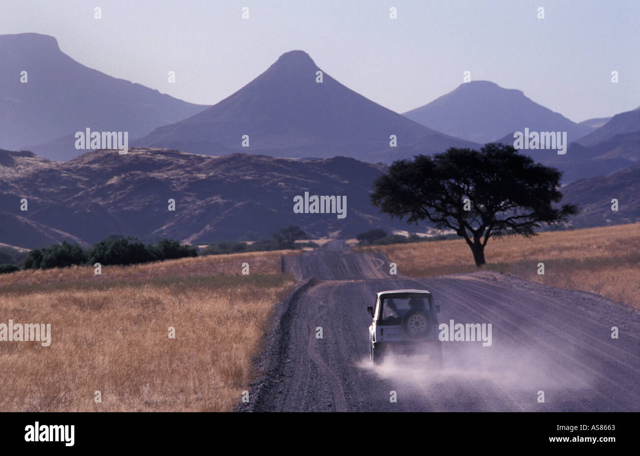 Ancient landscape Palmwag to Sesfontein Extinct volcanoes and tabletop ...
