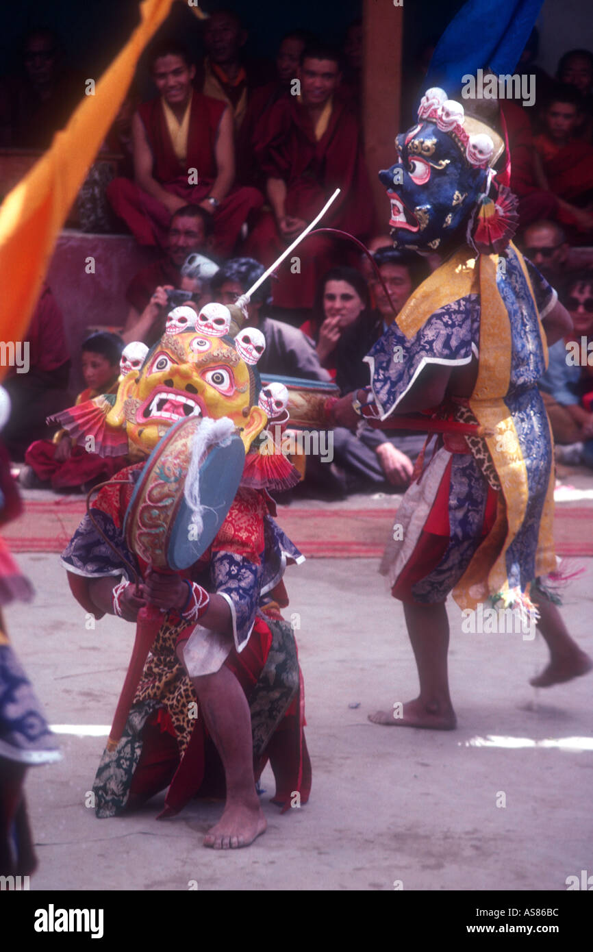 Mask dance Ladakh India Stock Photo - Alamy