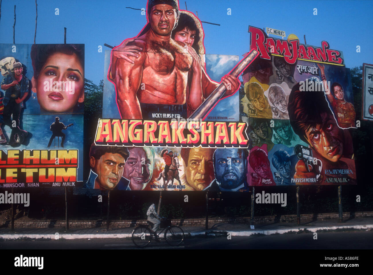 Bollywood movie billboards India Stock Photo - Alamy