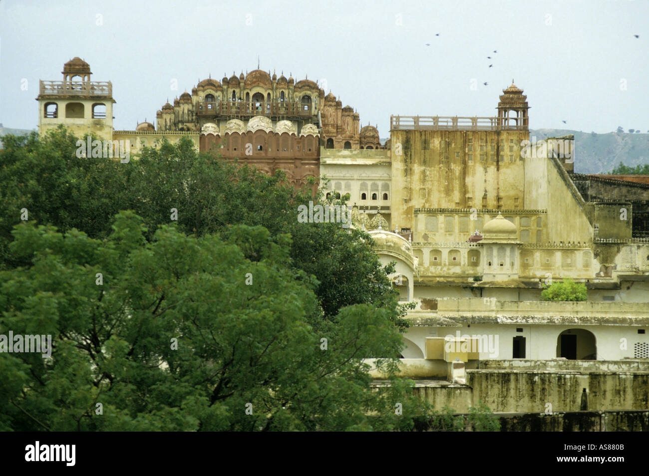 India Rajasthan Jaipur The Gardens At Winter Palace Hawa Mahal Palace ...