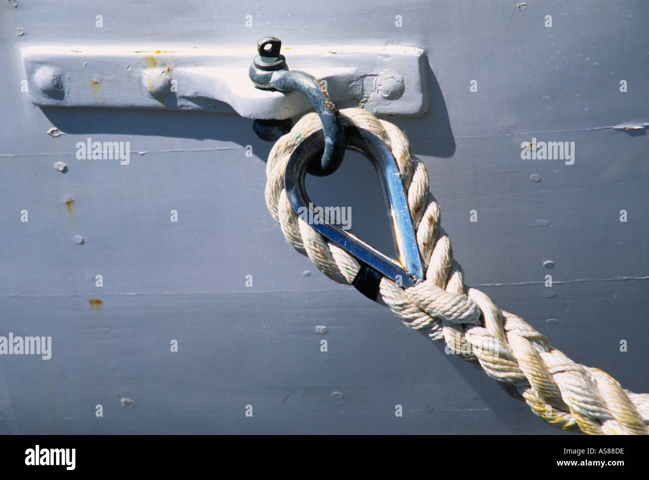 European travel in Positano Italy rope on a boat Stock Photo - Alamy