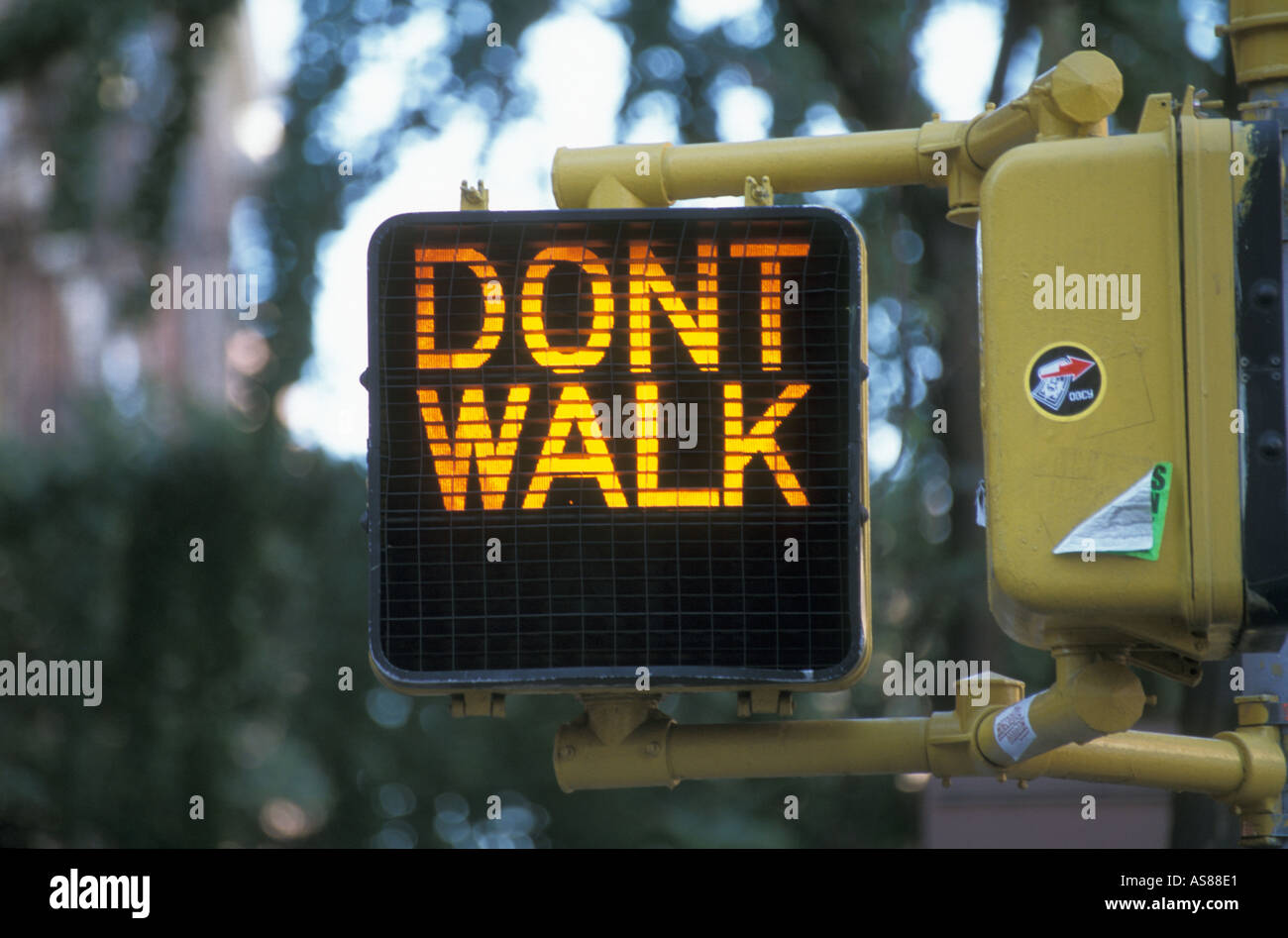 Do Not Walk Sign Manhattan NYC Stock Photo - Alamy