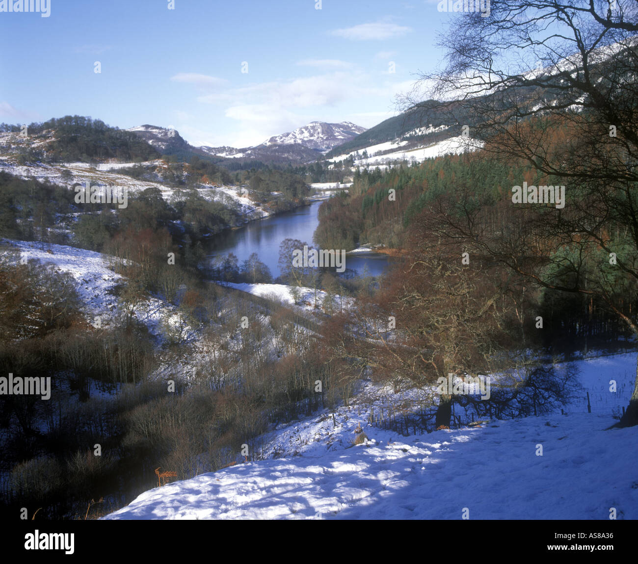 Loch Faskally and Tummel Valley Pitlochry Perthshire Scotland Stock ...
