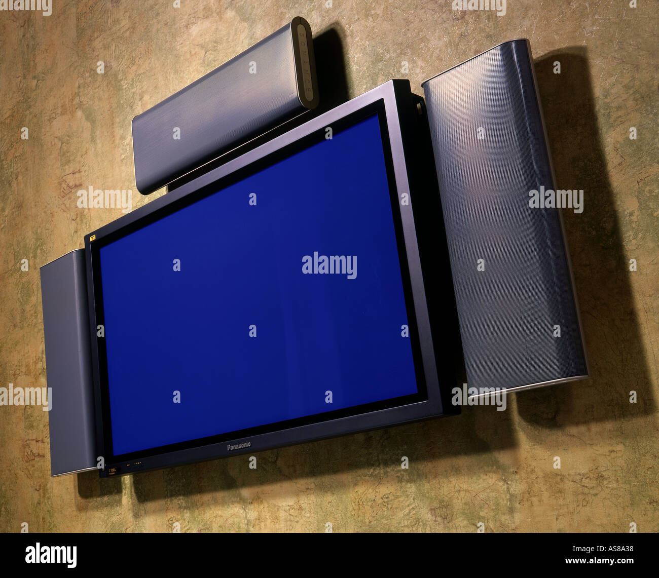 Television set monitors wall hi-res stock photography and images - Alamy