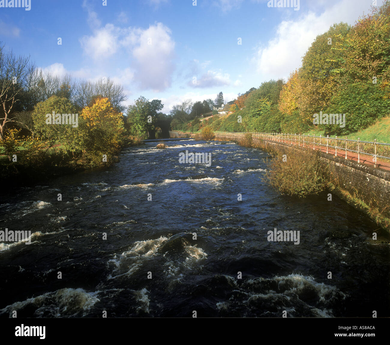 The Allan Water Dunblane near Stirling Scotland Stock Photo - Alamy
