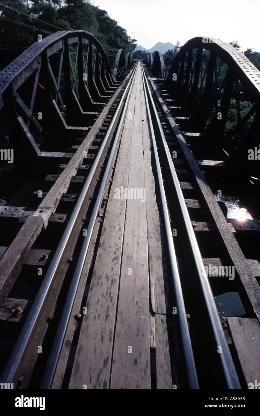 Thailand Far East The River Kwai Bridge Asia Stock Photo - Alamy