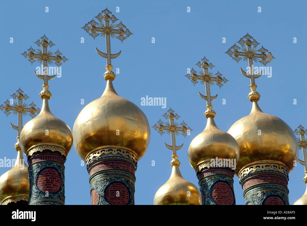 Moscow Russia Domes on the Great Kremlin Palace Stock Photo - Alamy