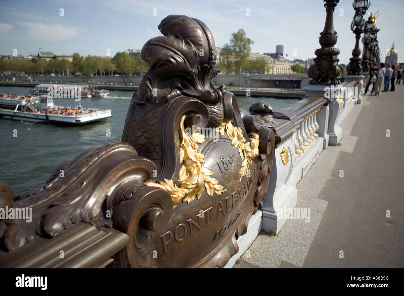 Pont Alexandre 111 River Seine Paris France Stock Photo - Alamy