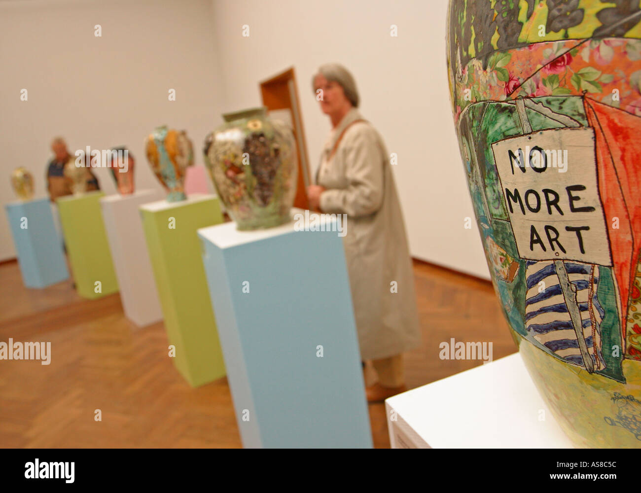 Amsterdam Holland Ceramic exhibition in Stedelijk Museum Stock Photo ...