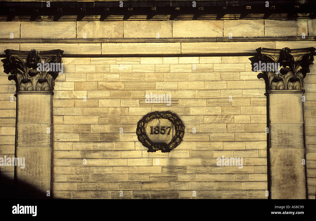 Facade detail of Methodist Church Hebden Bridge Yorkshire UK Stock ...
