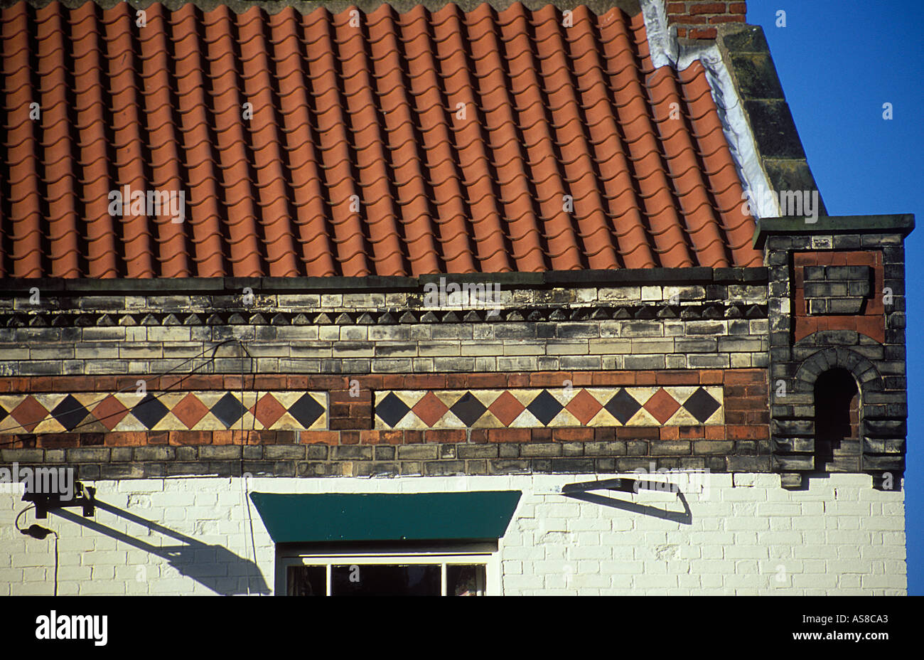 A fine example of polychromatic brickwork to a facade in Howden East ...