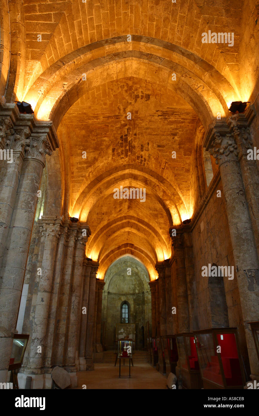 Inside the cathedral of Tartous Stock Photo - Alamy