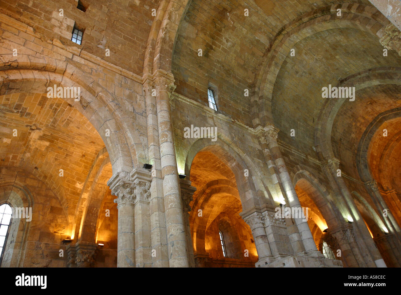 Inside the cathedral of Tartous Stock Photo - Alamy