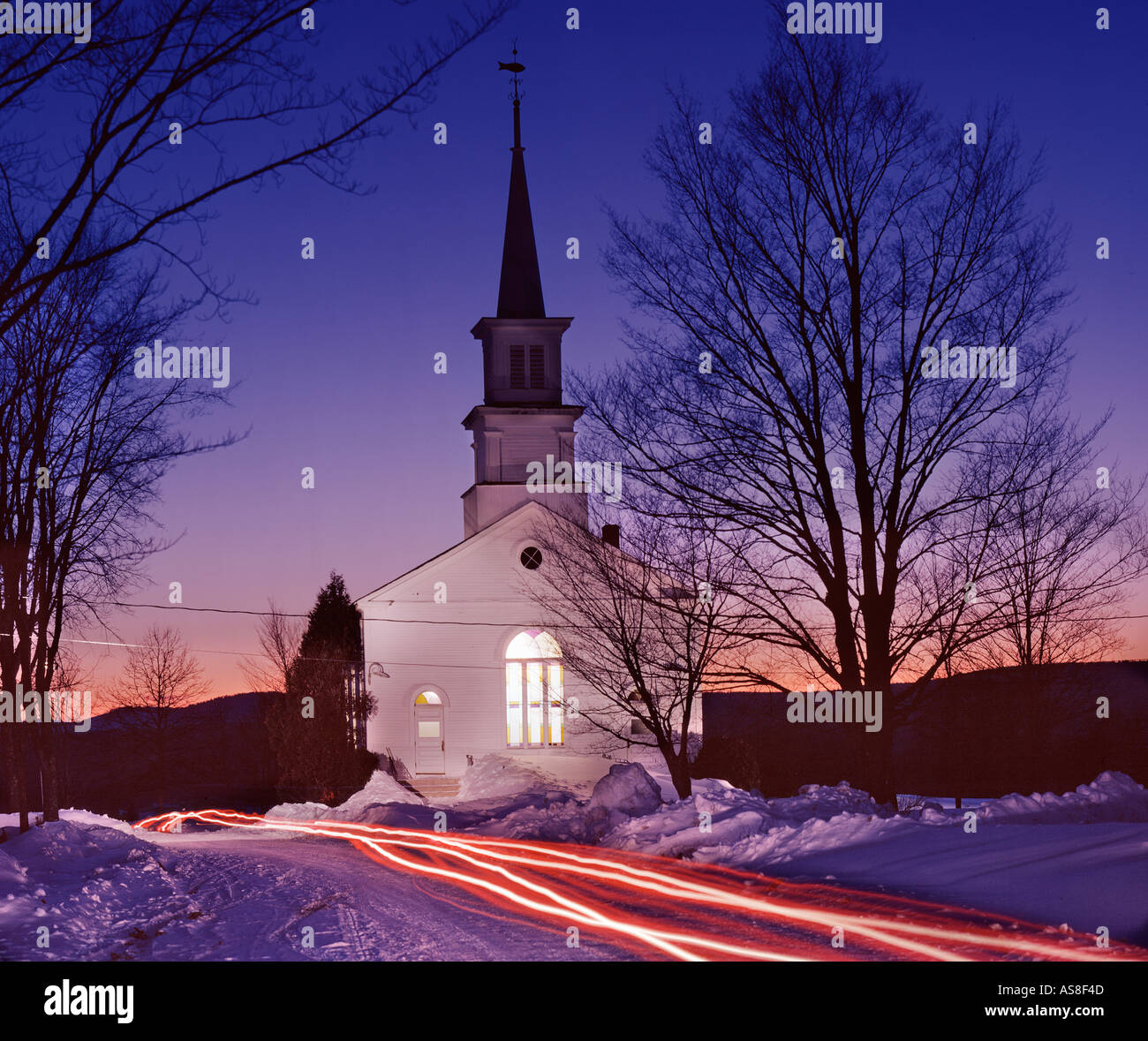 Vermont winter night hi-res stock photography and images - Alamy
