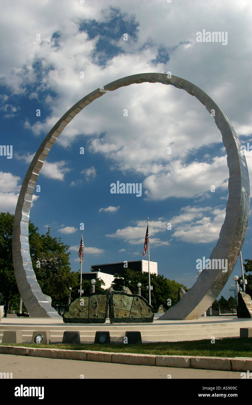 Detroit s labor monument Stock Photo - Alamy