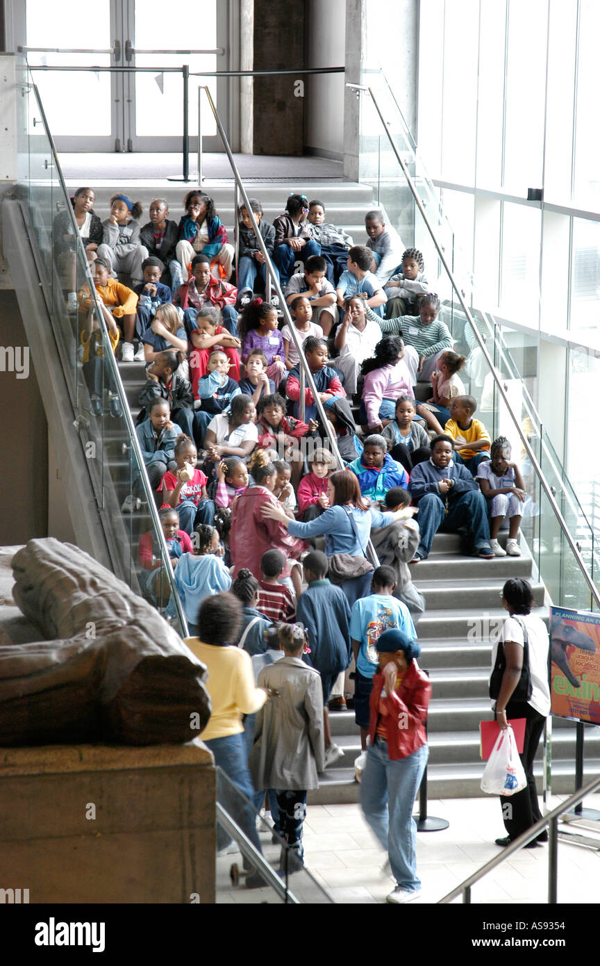 Elementary School Children Sit on Steps Stock Photo - Alamy