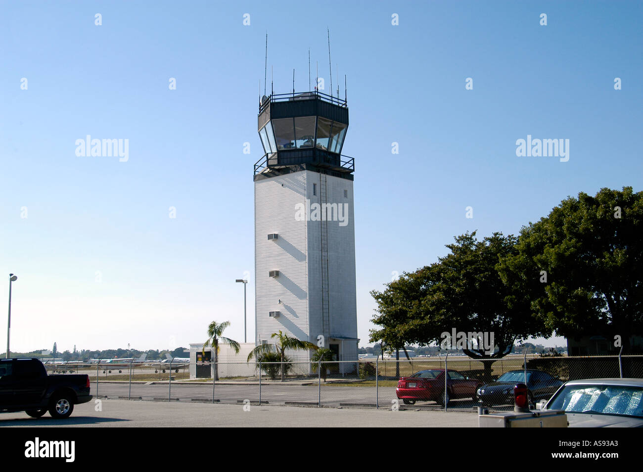 Air Traffic Control Tower Fort Meyers Florida FL Stock Photo - Alamy
