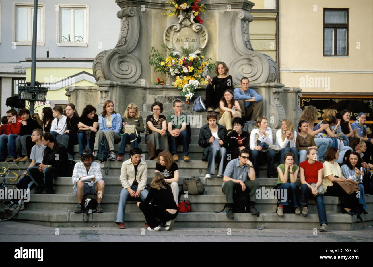 Slovakia crowd sit hi-res stock photography and images - Alamy