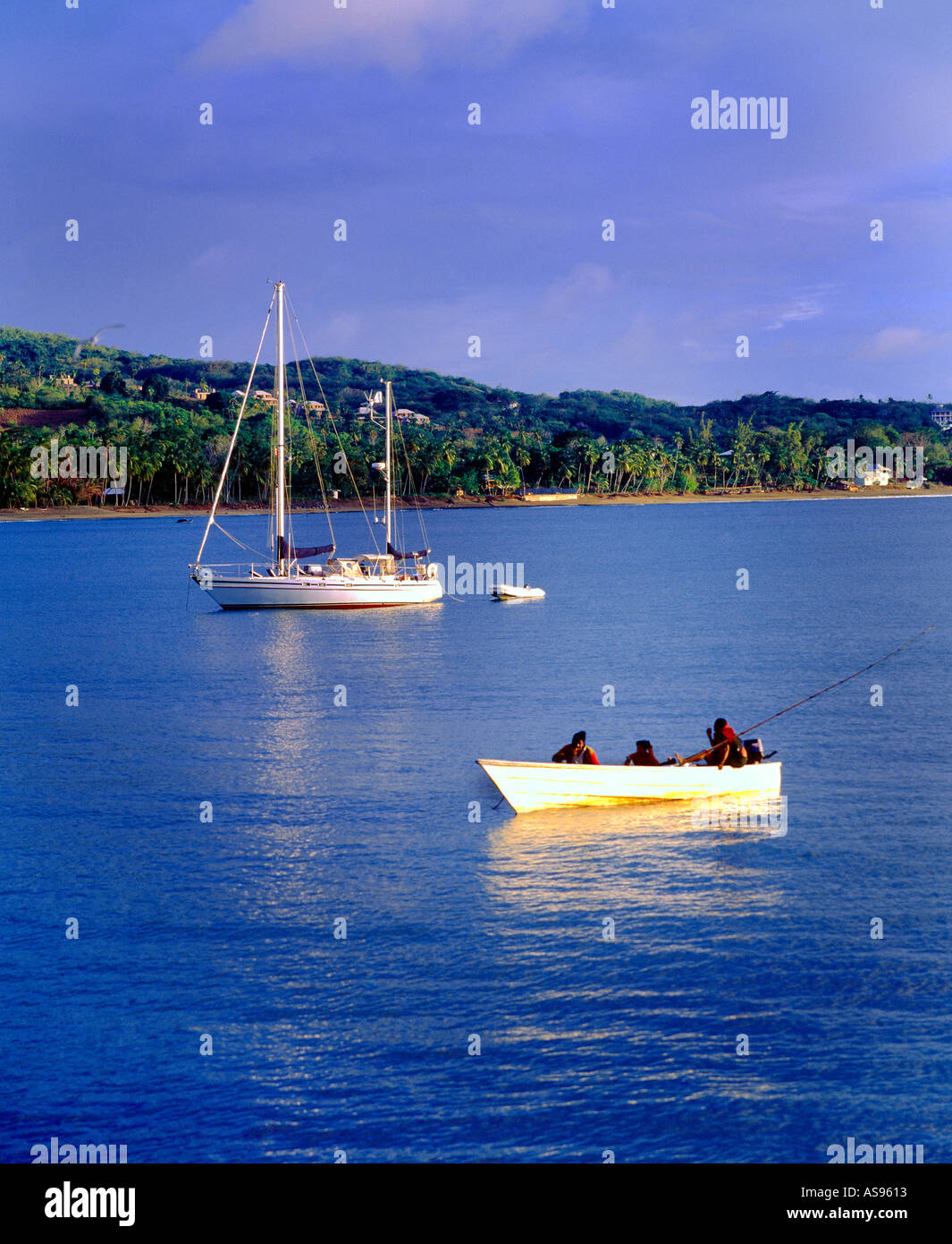 Tobago Trinidad Rowing Boat Turtle Beach Stock Photo - Alamy