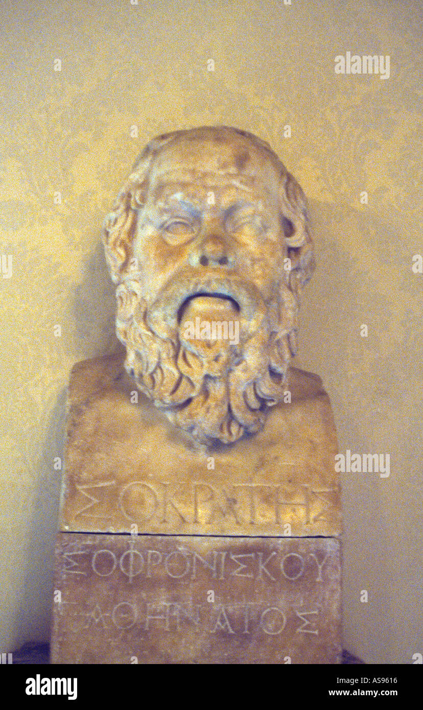 Rome Italy Capitoline Museum Bust Of Socrates Stock Photo - Alamy