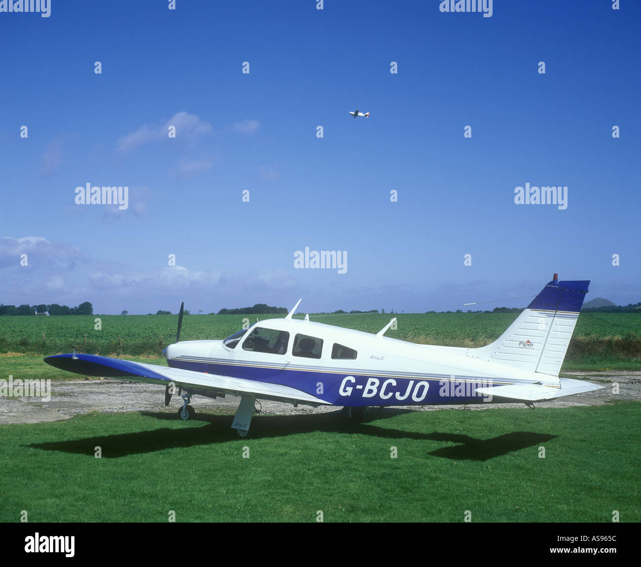 Piper Cherokee Arrow aircraft East Fortune airfield East Lothian ...