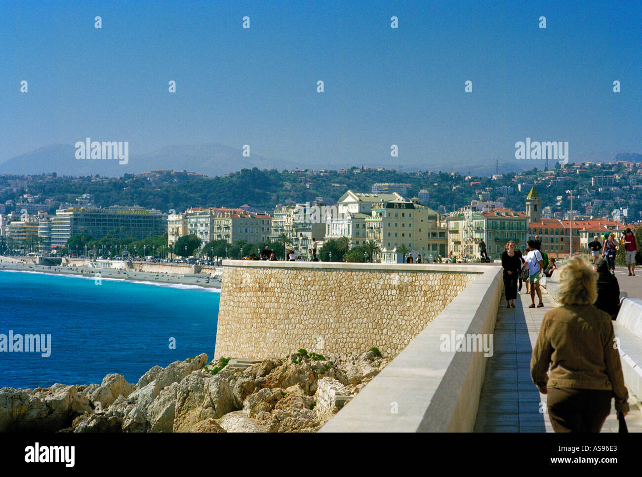 Nice Cote d'Azur France - Overlooking the Promenade des Anglais and the ...