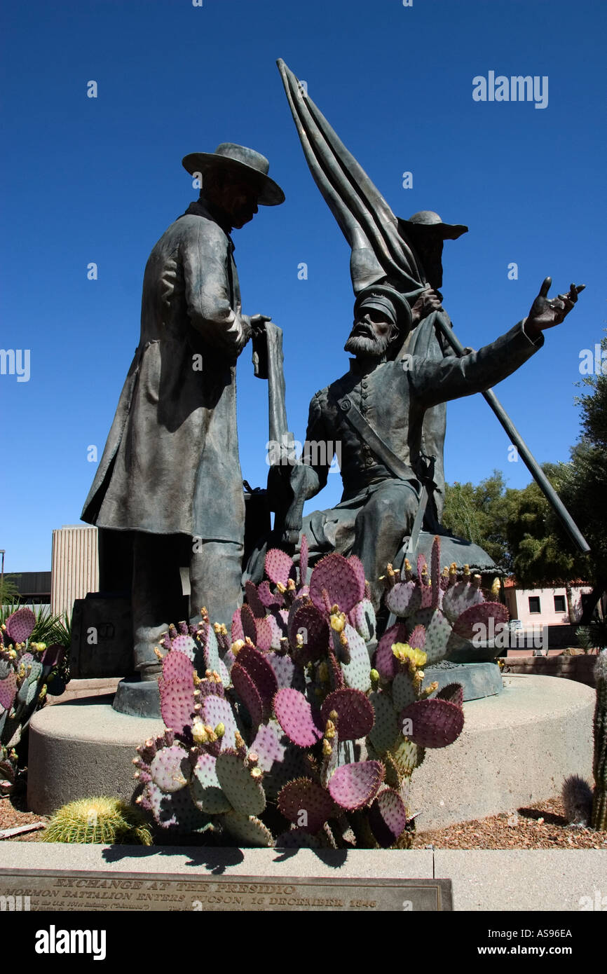 Downtown Statue Tucson Arizona USA Stock Photo - Alamy