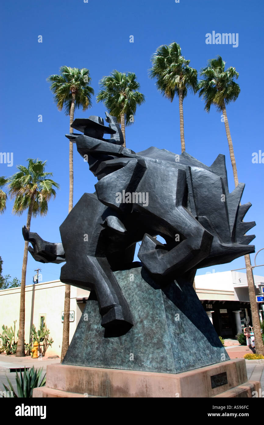 Scottsdale Rodeo Sculpture Phoenix Arizona USA Stock Photo - Alamy