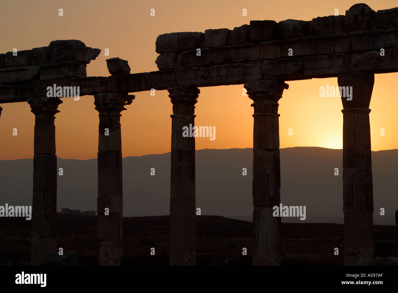Roman ruins of Afamia or Apamea Syria Stock Photo - Alamy