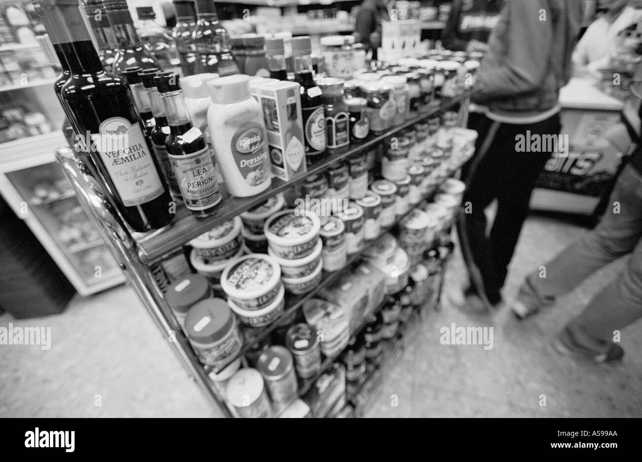 Small traditional family run grocer in Madrid Spain Stock Photo - Alamy