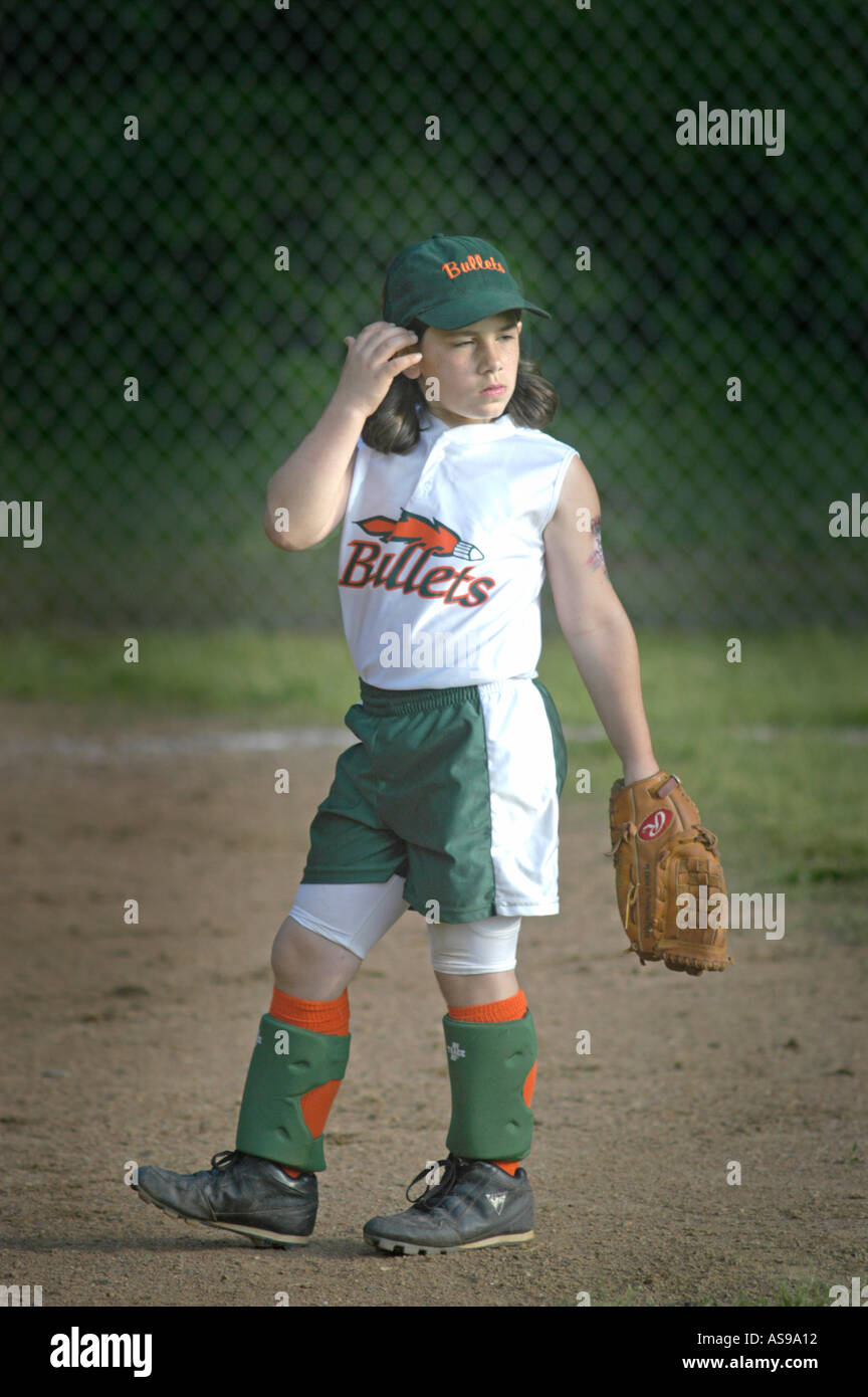 Girls fast pitch Softball Team practice in Atlanta Georgia USA Stock ...