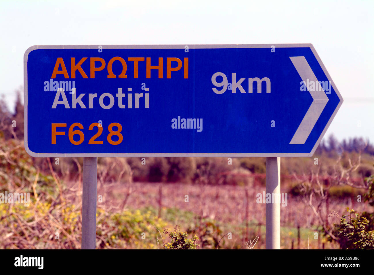 Directions cyprus hi-res stock photography and images - Alamy