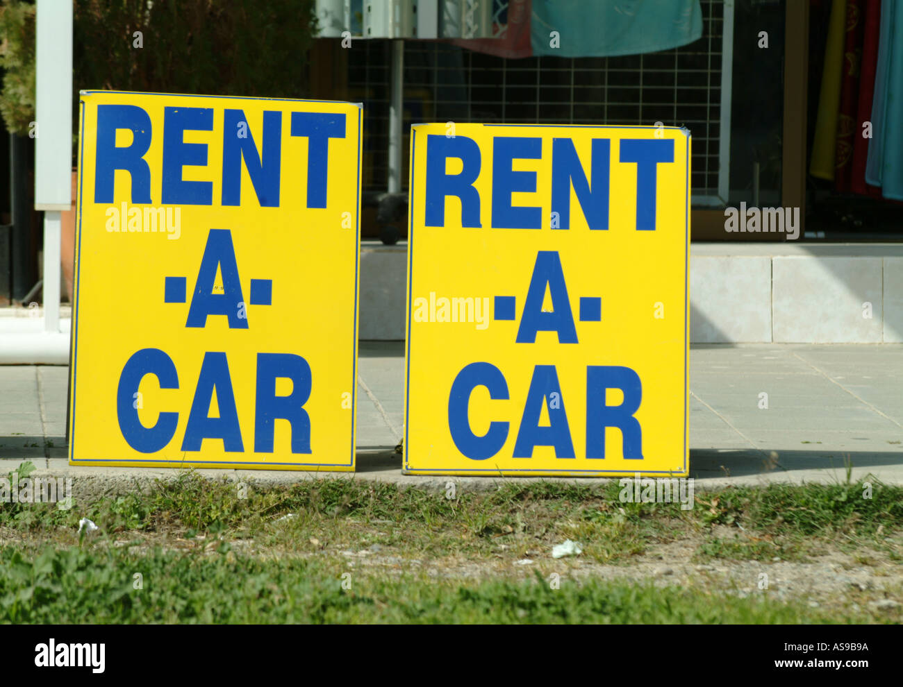 Cyprus road signs hi-res stock photography and images - Alamy