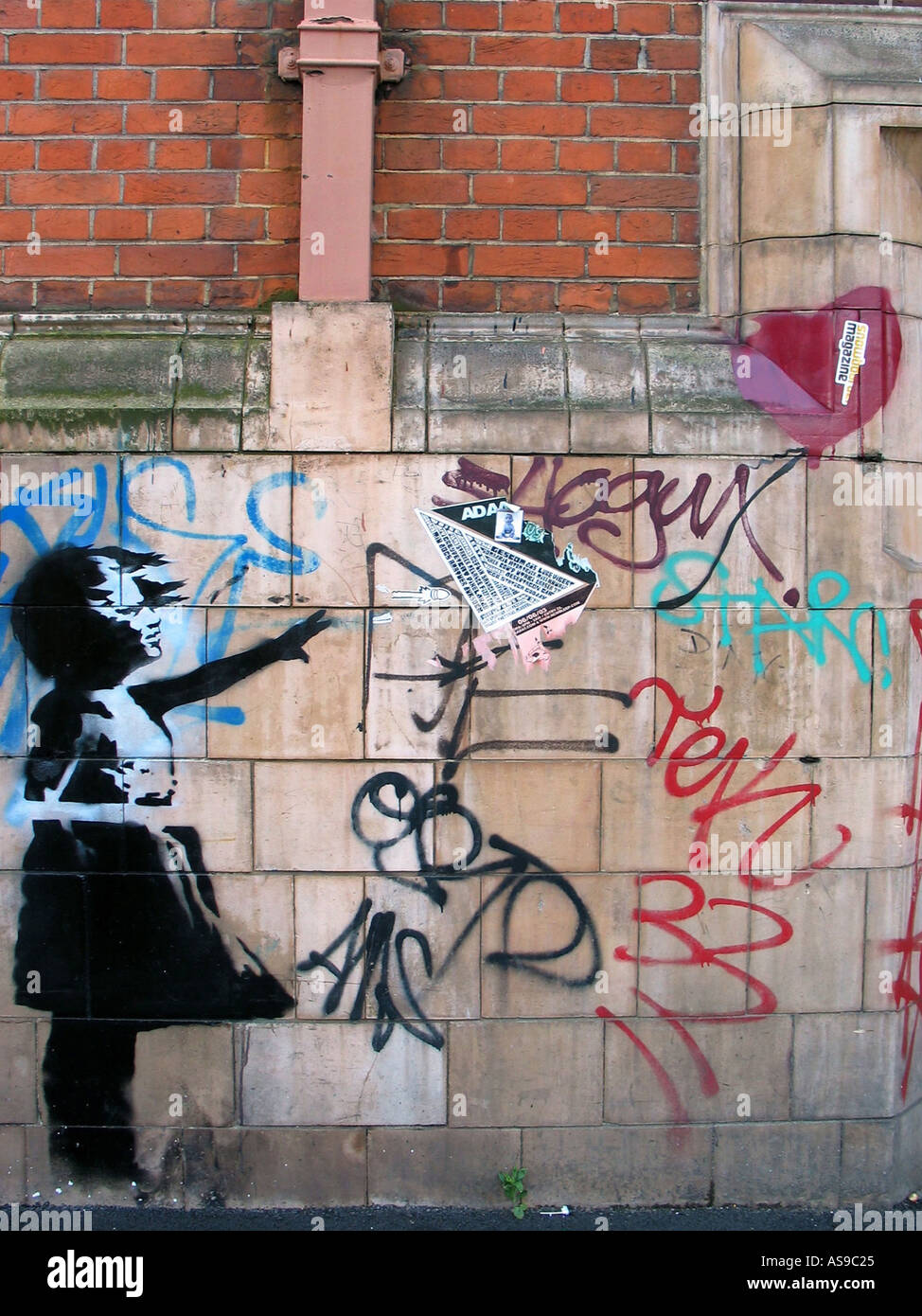 Baloon Girl Graffiti Stock Photo - Alamy
